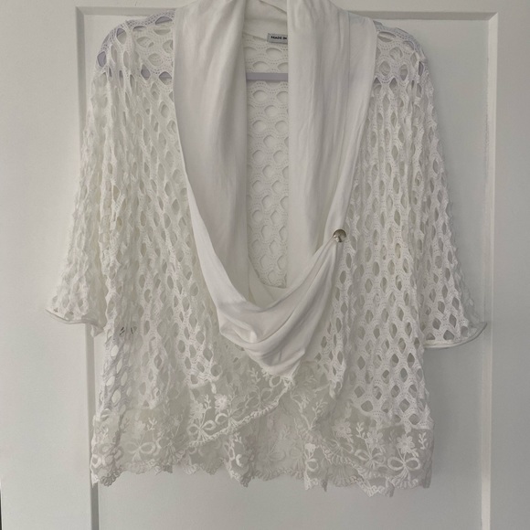 M Made In Italy | Tops | Made In Italy Arctic White Top Brand New ...